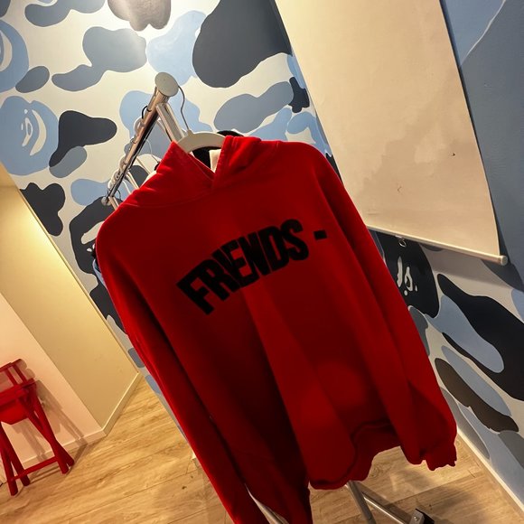 VLONE | Jackets & Coats | Vlone Red Hoodie | Poshmark